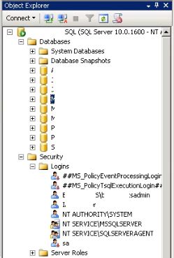 How To Access A SQL Server 2008 Databases WITHOUT SA SysAdmin Credentials Stephen Hackers Blog