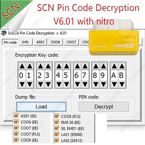 2025 For Scania Pin Code Decryption 601 Assy Ems Las Coo6 Coo7 Coo8