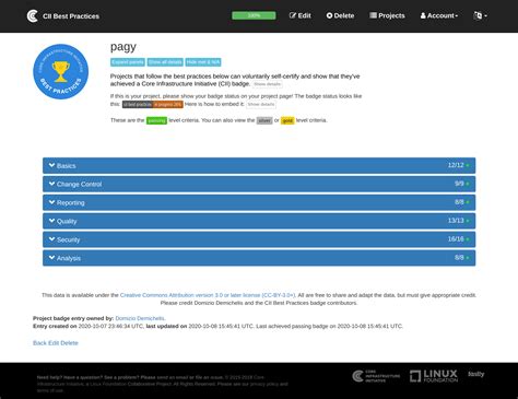 Badge Doesnt Update Status · Issue 1487 · Coreinfrastructurebest