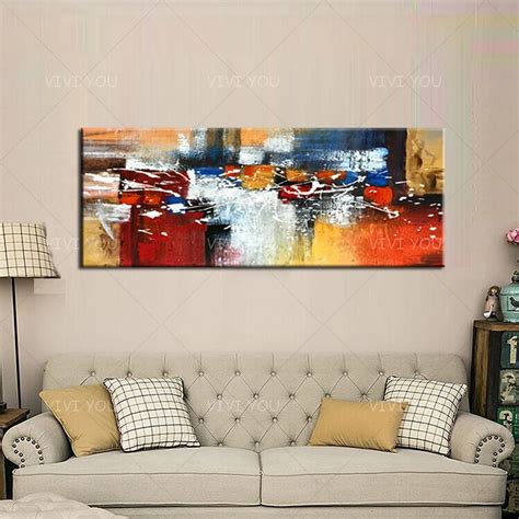 현대 수제 유화 홈 장식 벽 예술 추상 그림 캔버스 아트 페인트 거실 캔버스 회화 Frameless그림 And 서예 Aliexpress