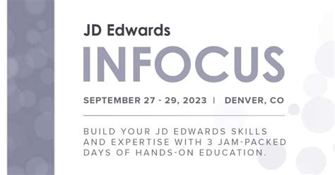 Oracle Jd Edwards Community On Linkedin Jd Edwards Infocus Conference Quest Oracle Community