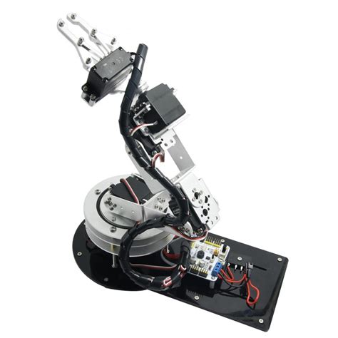 Assembled Aluminium DOF Robotic Robot Arm Clamp Claw LD Servos CH Controller For