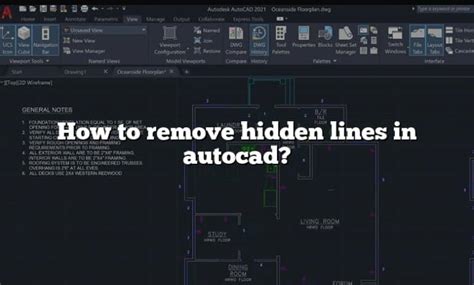 How To Remove Hidden Lines In Autocad
