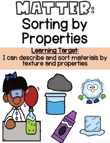 Sorting Matter Exploration Activity Science Teacher Mom