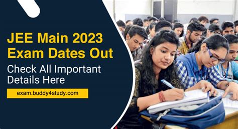 JEE Main Exam Dates Out Check All Details Here
