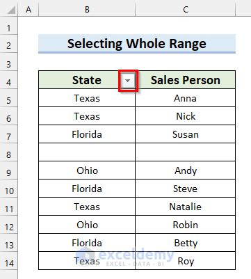 The Excel Filter Is Not Working After A Row Reasons And Solutions ExcelDemy
