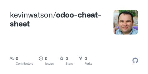 GitHub Kevinwatson Odoo Cheat Sheet
