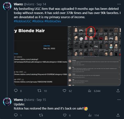 Many Old And Bestselling UGC Items Randomly Deleted For No Reason Recently Website Bugs