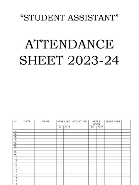 Student Assistant Pdf