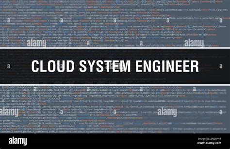 Cloud System Engineer Concept Illustration Using Code For Developing Programs And App Cloud