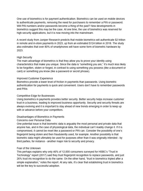 Biometric Authentication Var 2 Pdf Biometrics Authentication