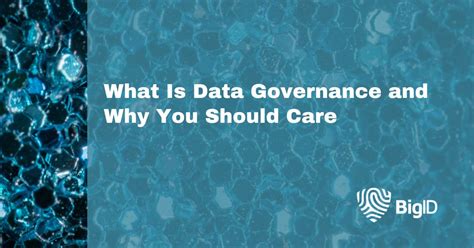 What Is Data Governance And Why You Should Care Bigid