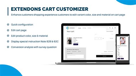 Extendons Cart Customizer App Edit Cart Page Variants In One Click Color Size Or