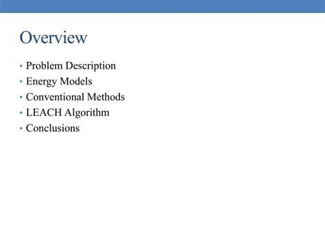 Ppt Energy Efficient Communications Protocol For Wireless Microsensor