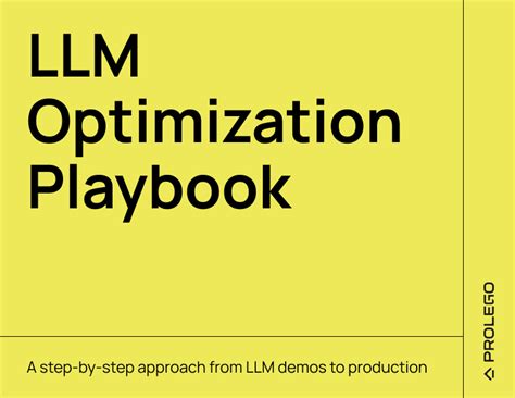 llm optimization playbook prolego