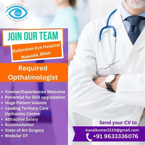 Dr Kunal Kumar On Linkedin We Are Hiring Sudarshan Nethralaya Is A Tertiary Care Eye Hospital…
