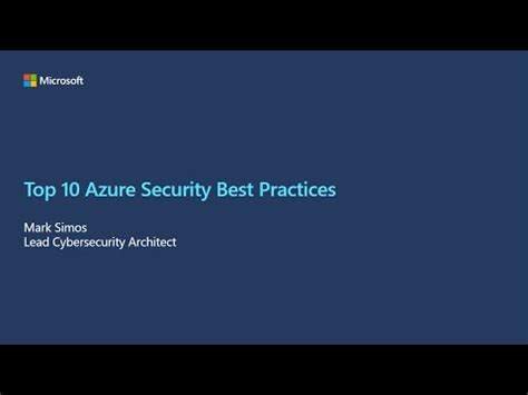 Top Best Practices For Azure Security QuadExcel Com