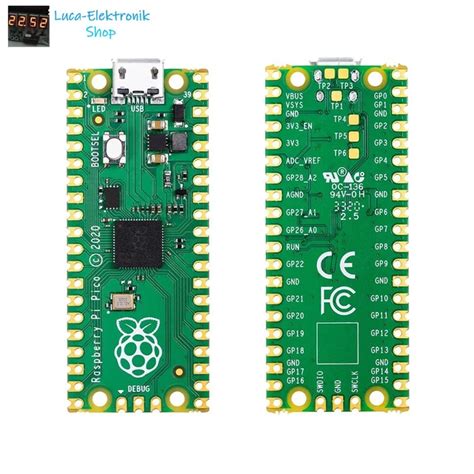 Raspberry Pi Pico Rp2040 Microcontroller Board Dual Arm Cortex M0 133mhz 264kb Eur 645