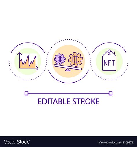 Risks Of Nft Industry Loop Concept Icon Royalty Free Vector