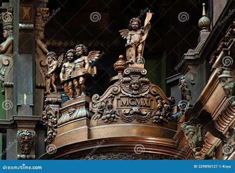 Wooden Sculptures Placed In A Forest Editorial Photo Cartoondealer