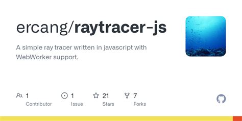 Github Ercangraytracer Js A Simple Ray Tracer Written In Javascript With Webworker Support