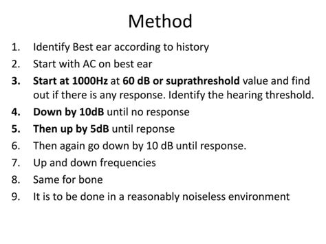Audiological Tests Of Hearing Assessment Pptx