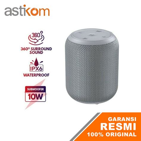 Jual Speaker Vivan Vs12 Gray Bluetooth Waterproof Ipx6 Shopee Indonesia