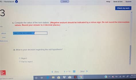 Solved Submit Help Save And Exit Saved Ch 15 Homework Check