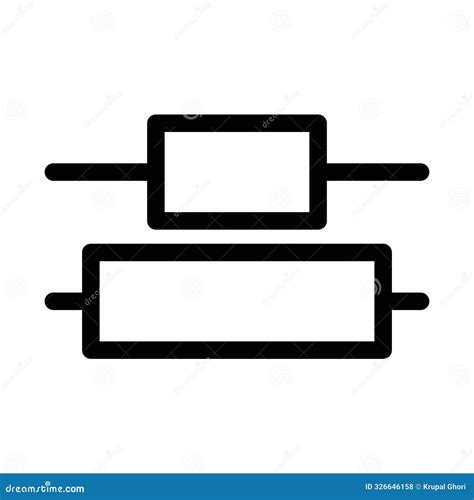 Alignment Linear Logo Mark In Black And White Stock Vector