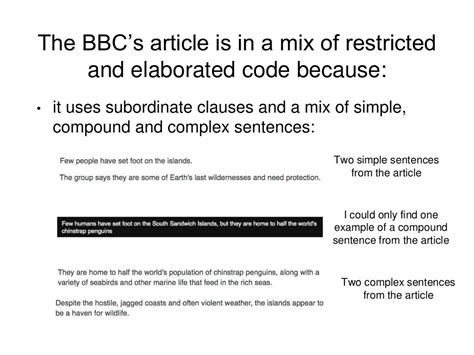 elaborated and restricted codes