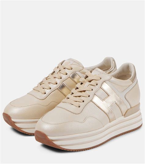 Hogan Midi H222 Leather Platform Sneakers Hogan Hogan Midi H222 Leather Platform Sneakers Hogan