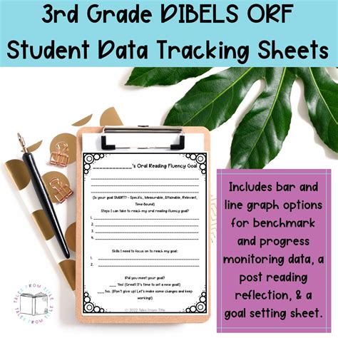 DIBELS ORF Babe Data Tracking Sheets 3rd Grade Printable Made By Teachers