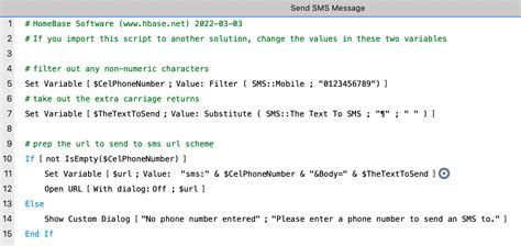 Part 1 Sending Sms Messages From Filemakerhomebase Software
