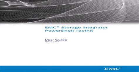Pdf User Guide Emc Storage Integrator Powershell Toolkit Dokumentips