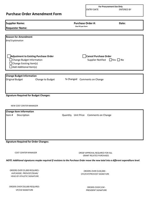 Fillable Online Seattleu BPurchaseb Order BAmendment Formb Fax Email Print PdfFiller