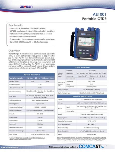 Deviser Optical Time Domain Reflectometers For Fiber Testing 80 Km At ₹ 39999 In Jaipur
