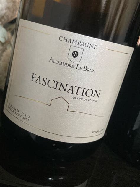 Alexandre Le Brun Fascinationアレクサンドル・ル・ブリュン Vinica 無料のワインアプリ