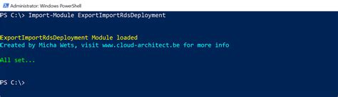 Exportimportrdsdeployment Module Has Been Updated And It Has Backup