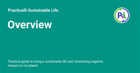 Overview Practicalli Sustainable Life