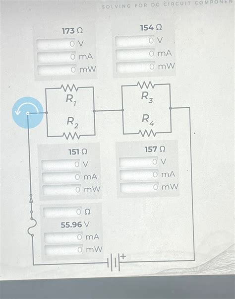 solved dc combo circuit component values