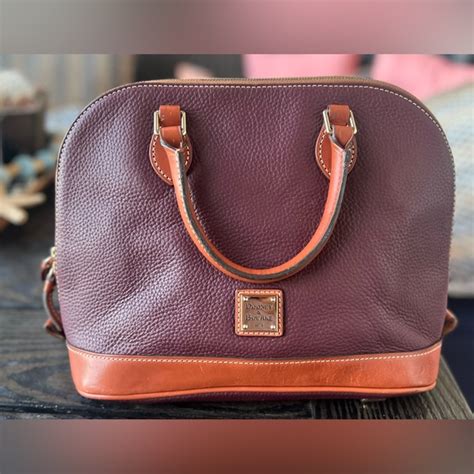 Dooney And Bourke Bags Vintage Dooney Bourke Burgundy And Tan Satchel