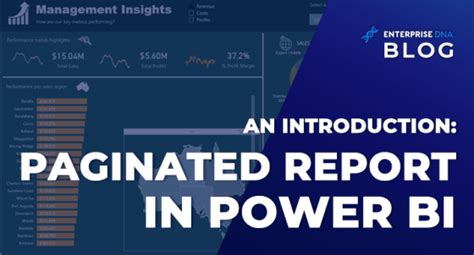 paginated report in power bi an introduction