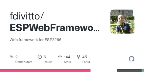 Github Fdivitto Espwebframework Web Framework For Esp