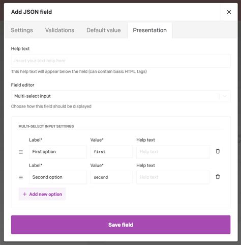 add a native multi select tags field feature requests datocms community