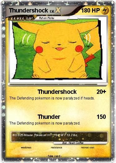 Pokémon Thundershock 42 42 Thundershock My Pokemon Card
