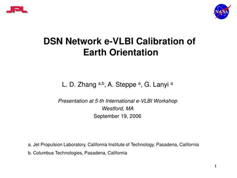 Ppt Dsn Network E Vlbi Calibration Of Earth Orientation Powerpoint Presentation Id 6728525