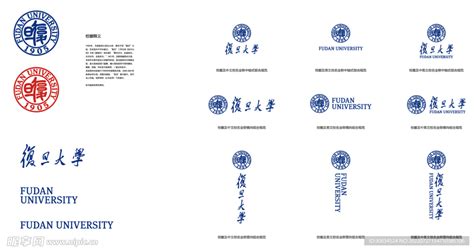 复旦大学logo 最新版校徽设计图公共标识标志标志图标设计图库昵享网nipiccn