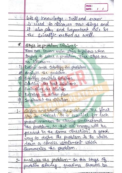 introduction to problem solving bca notes sdak24
