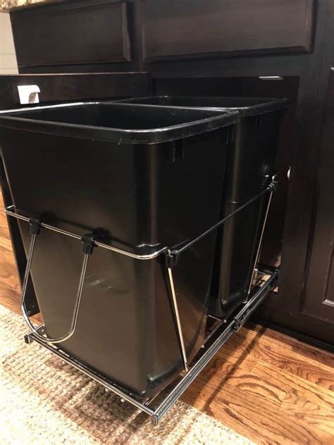 My Review Of The Rev A Shelf Double Pull Out Trash Can Making Home Pretty