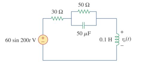 solved calculate vo t ﻿in the circuit of figure